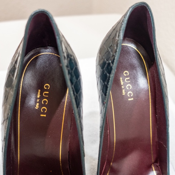 Gucci | Shoes | Gucci Vintage Python Heels | Poshmark